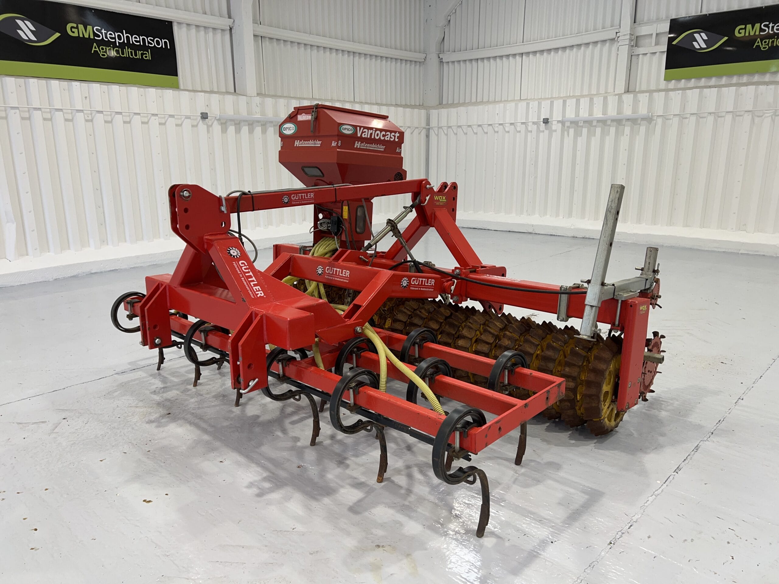 GUTTLER AVANT 3 METRE CULTIVATOR WITH OPICO SEEDER - GM Stephenson Ltd