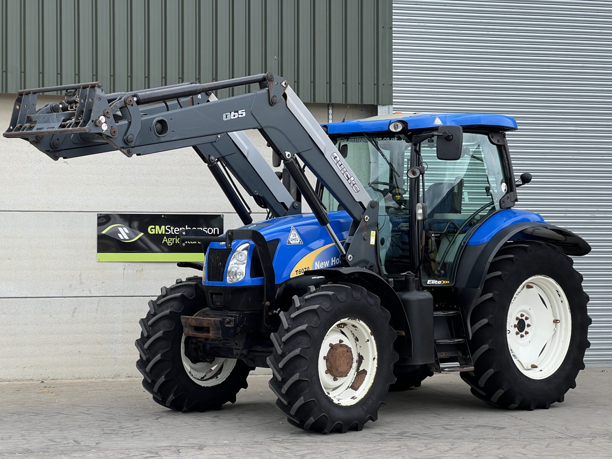 NEW HOLLAND T6070 C/W QUICKE Q65 FRONT LOADER - GM Stephenson Ltd