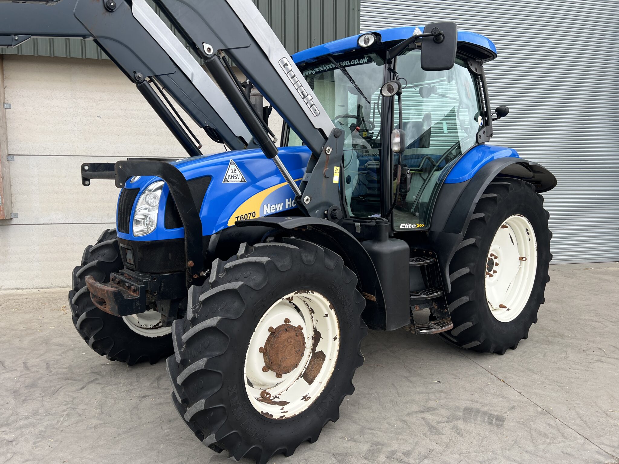 NEW HOLLAND T6070 C/W QUICKE Q65 FRONT LOADER - GM Stephenson Ltd